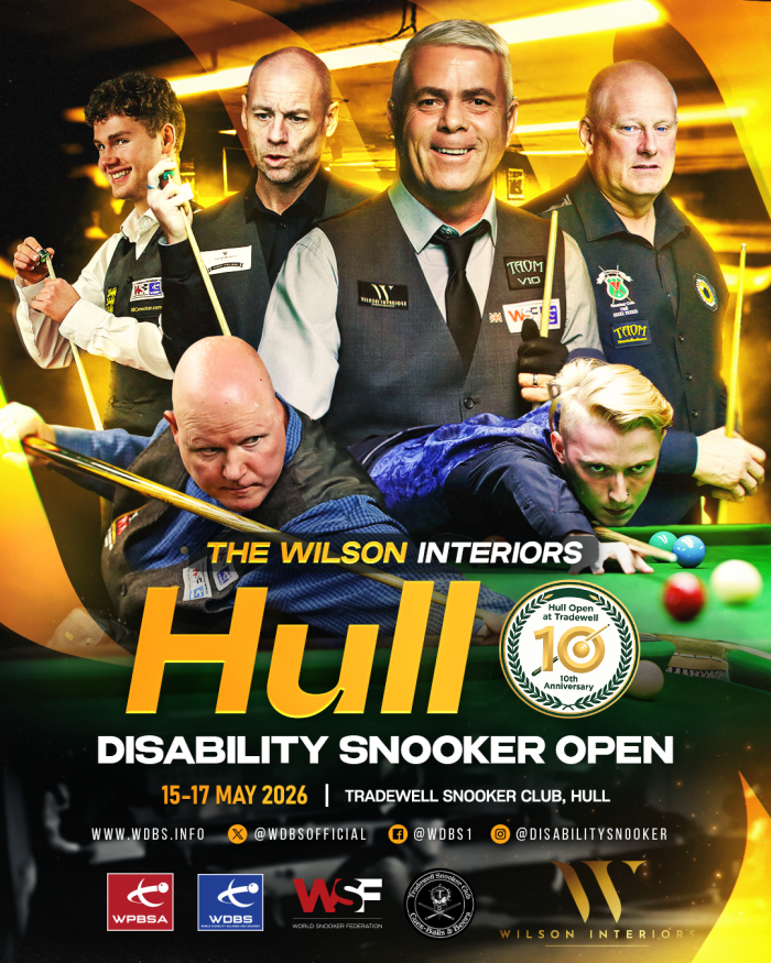 WPBSA SnookerScores - 2026 Wilson Interiors Hull Open (Group 3) - Poster